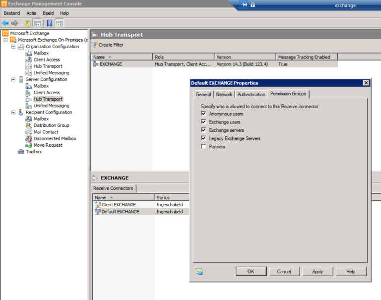Exchange 2010: Setup SMTP – bobnoordam.nl
