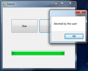 Using backgroundworkers with progress reporting and cancelation – bobnoordam.nl
