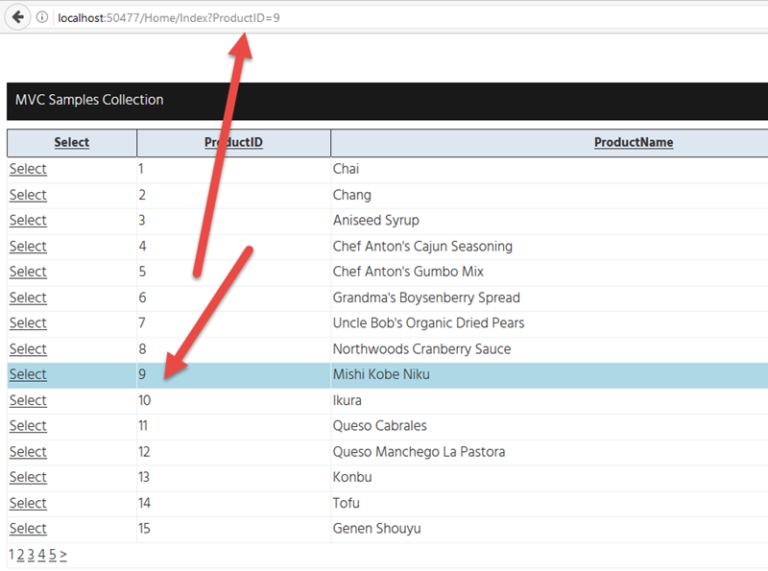 Mvc Webgrid Basics Simple Grid With Paging And Sorting And Selection 8516